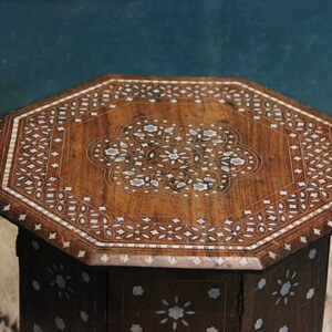 Syrian Wood Inlay, Wood Inlay, Arabic Marquetry, Mid Century Coffee ...
