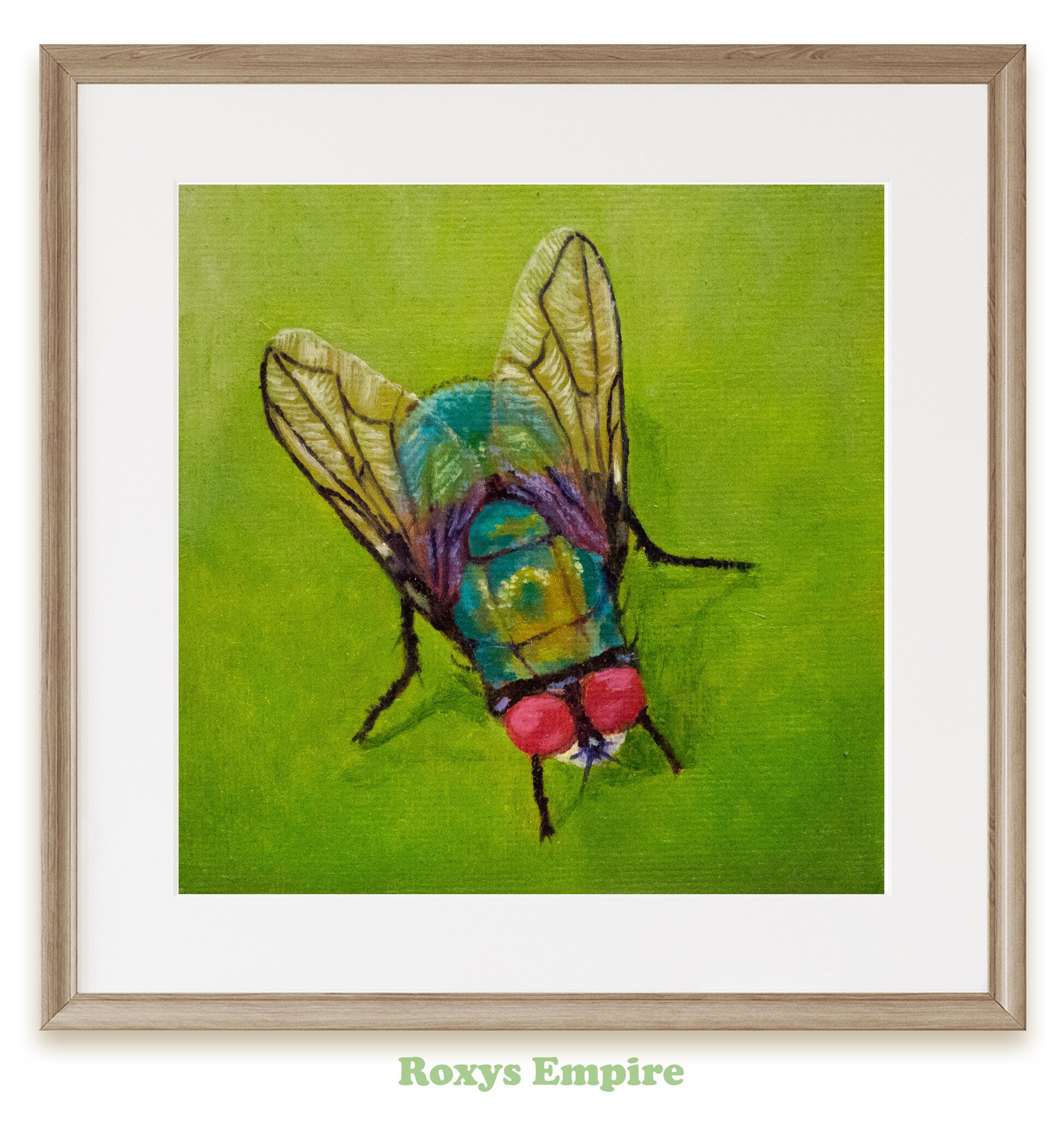 Super Fly Nature Art Print Digital Download From Original Painting ...
