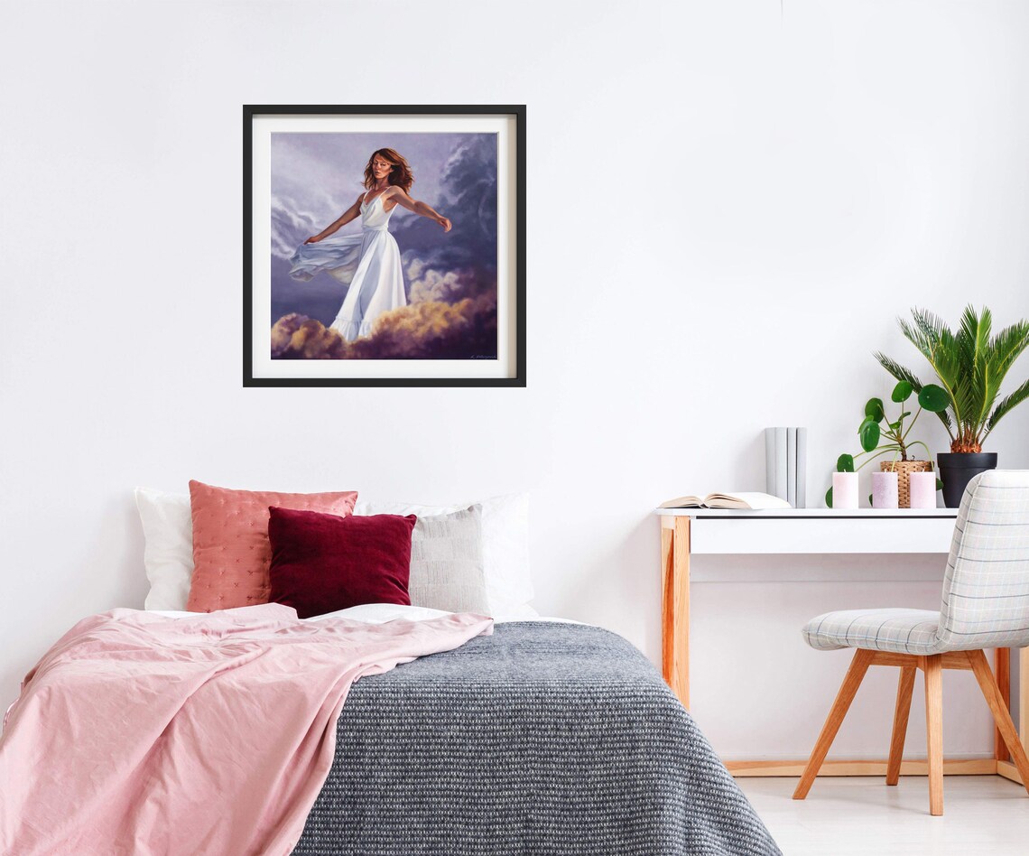 Surrealism Woman Portrait Fine Art Print Digital Download From - Etsy