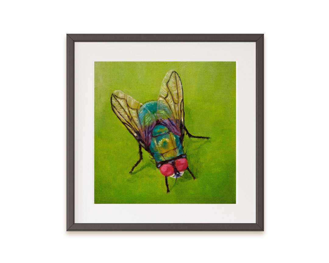 Super Fly Nature Art Print Digital Download From Original Painting ...