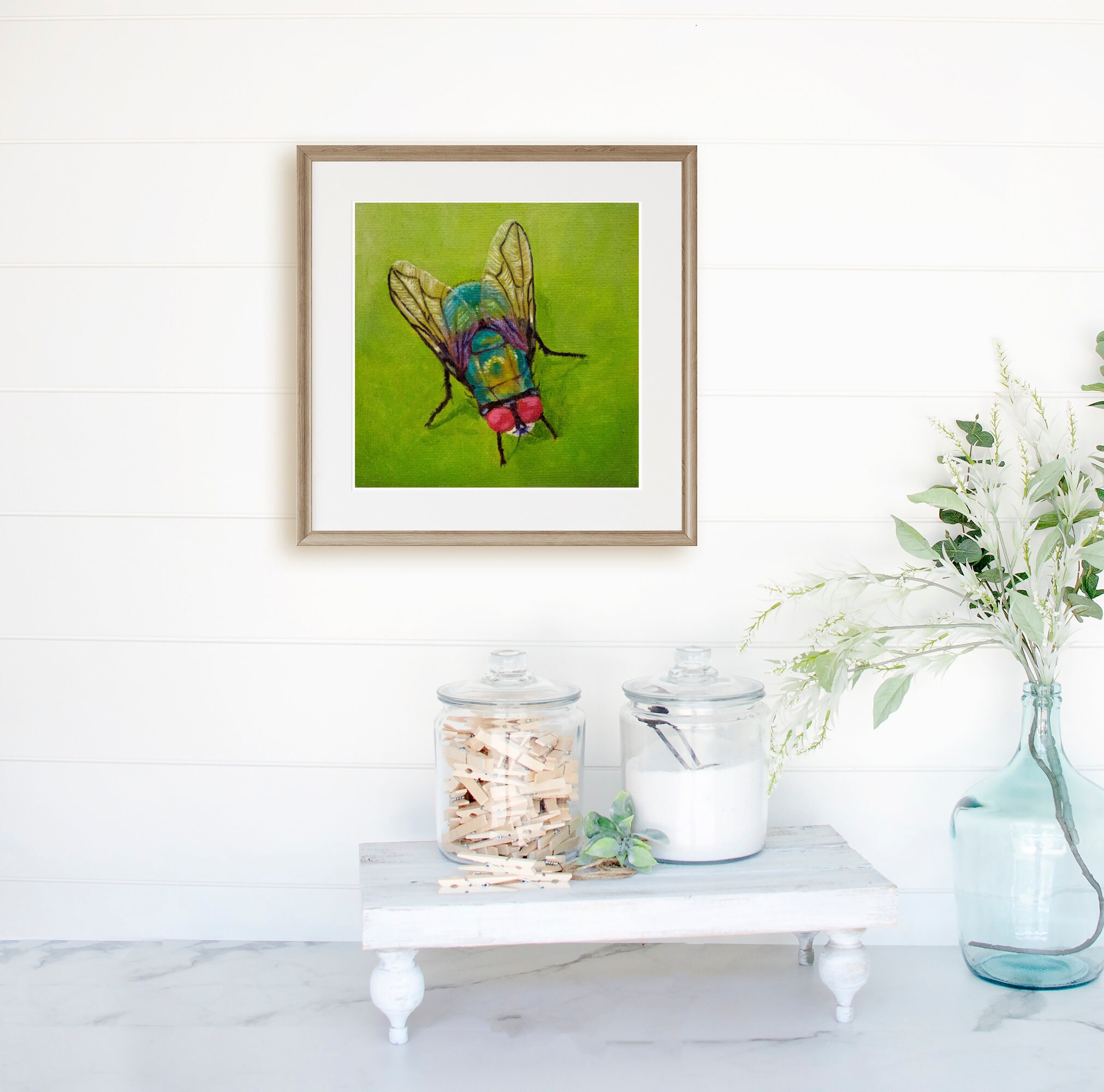 Super Fly Nature Art Print Digital Download From Original Painting ...