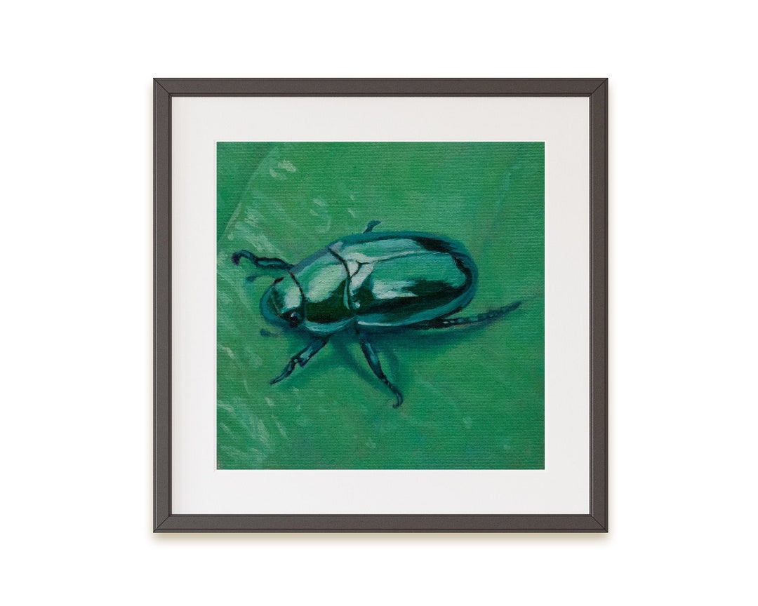 Scarab Beetle Art Printable Digital Download From Original Painting ...