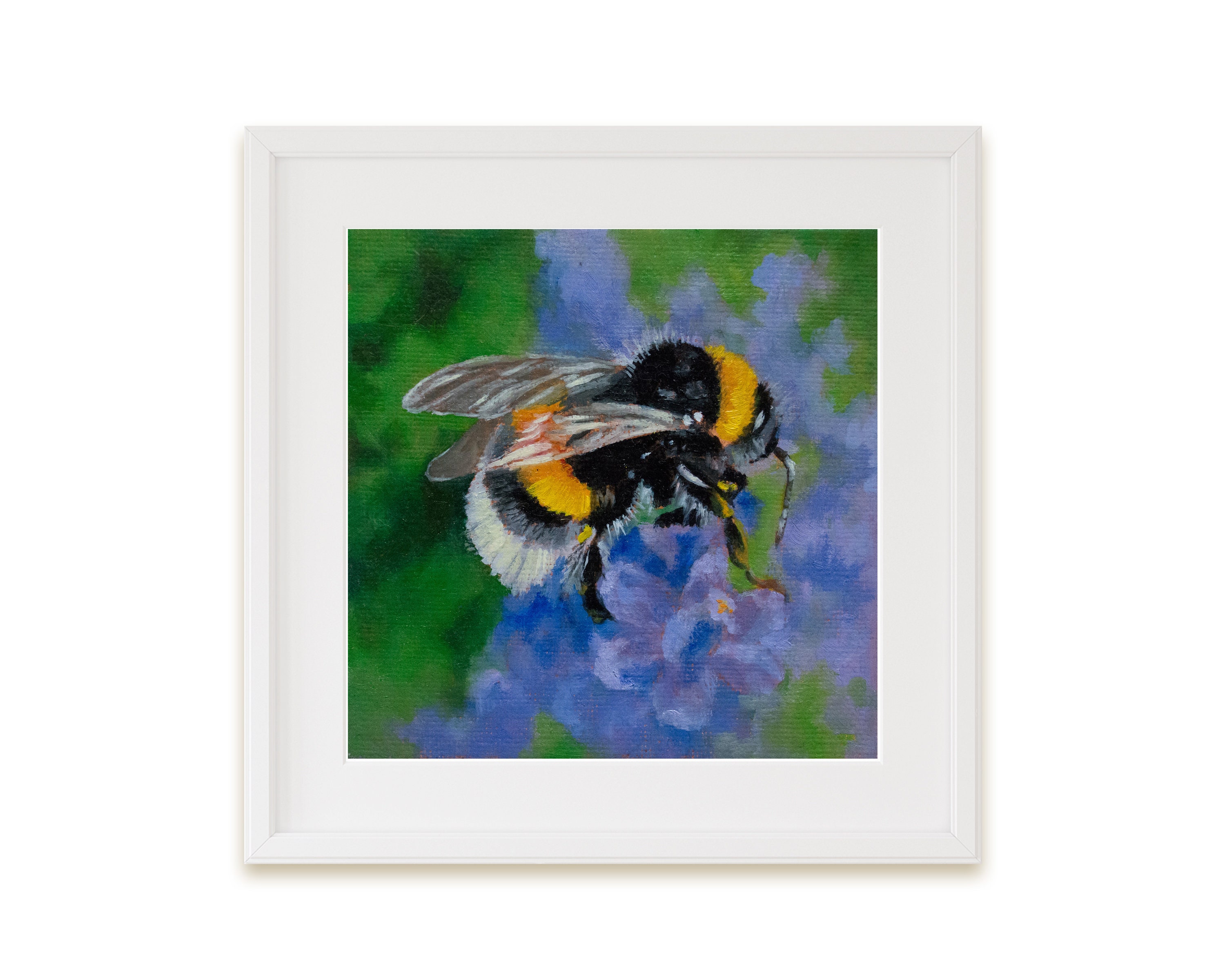 Bumble Bee Art Print Digital Download From Original Painting Cute ...