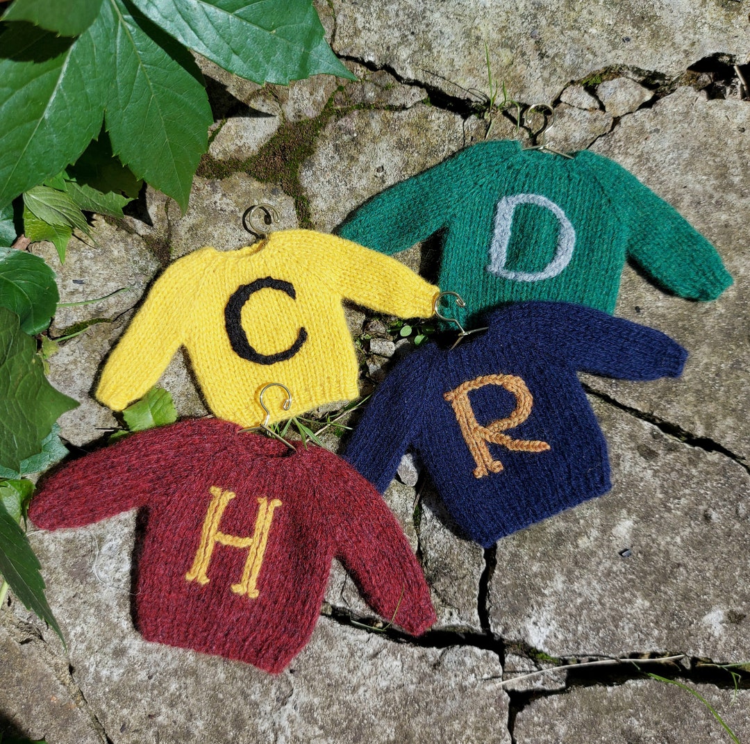 Miniature Personalized Wool Sweater, Mini Sweater, Christmas Tree ...