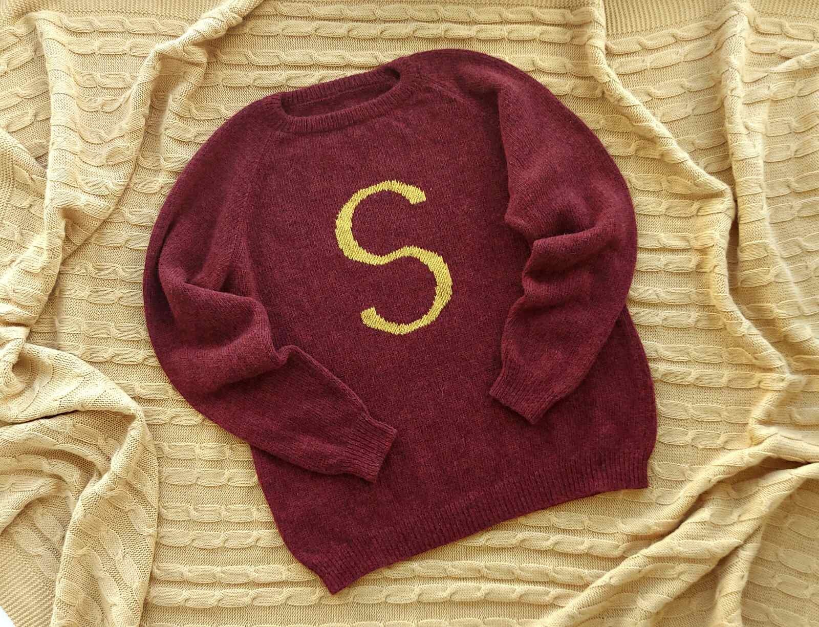 Personalized Adult Wool Sweater Unisex Pullover Hand Knit - Etsy