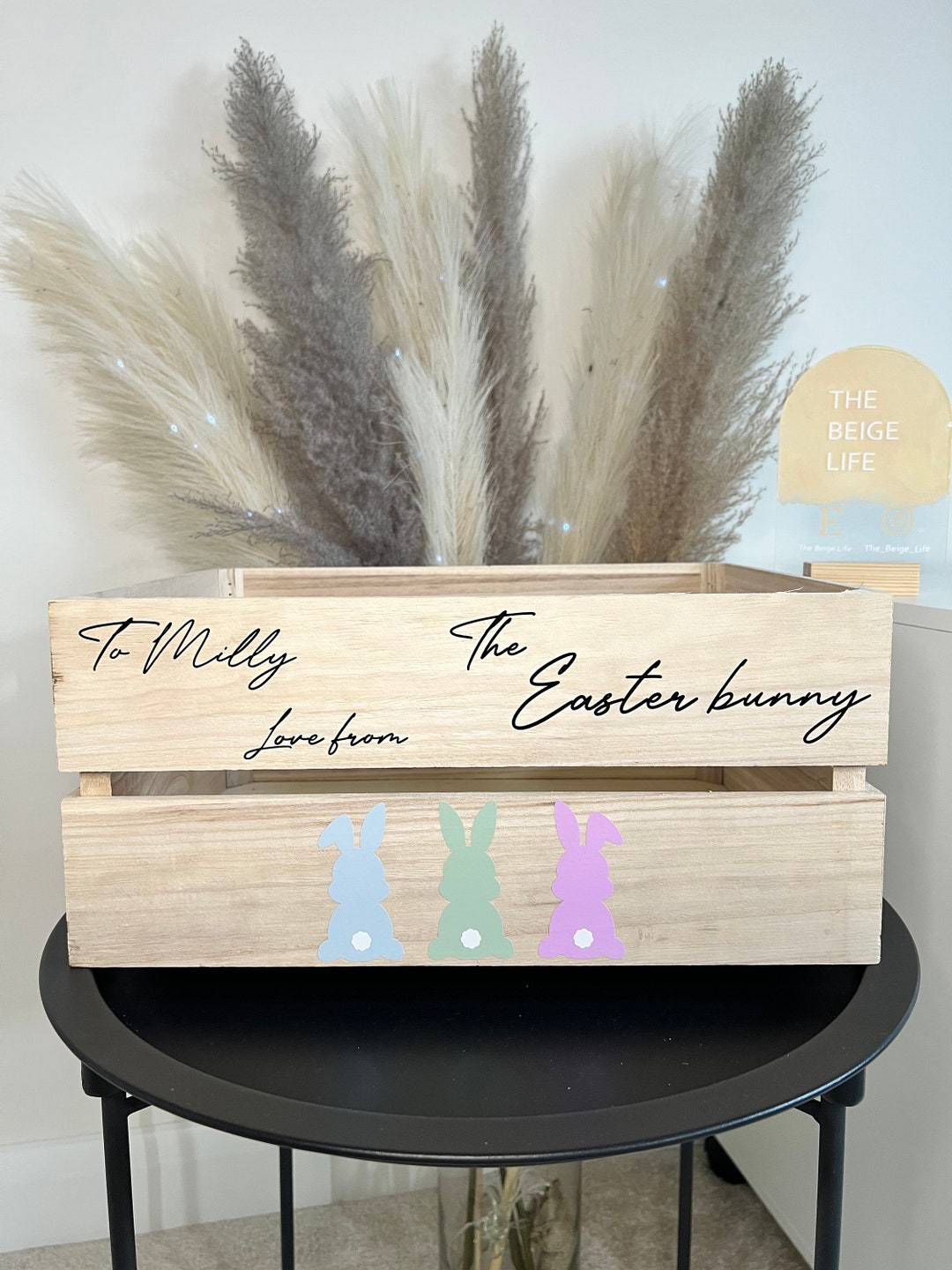 PERSONALISED EASTER CRATE | Personalised Kids Easter Box | Personalised ...