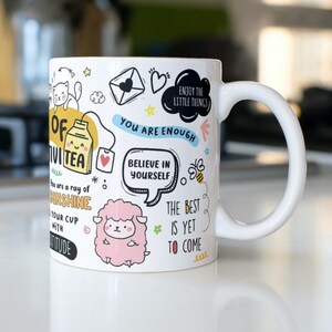 Mug of Positivity, Positivi-tea Mug, Affirmation Mug, Inspirational ...