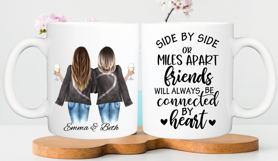 Custom best friend mug Best friend mug personalised Best | Etsy