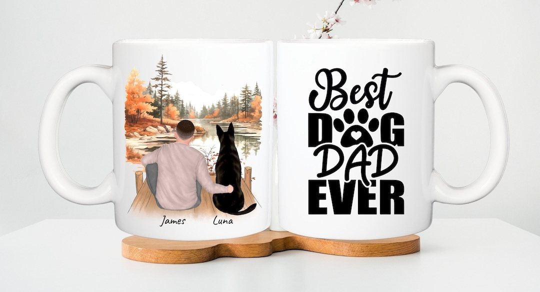 Personalised Dog Dad Mug, Dog Dad, Dog Mug, Dog Owner Gift, Pet Mug ...