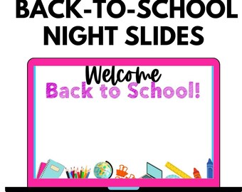 Editable COLORFUL Back to School Night Powerpoint Template | Open House ...