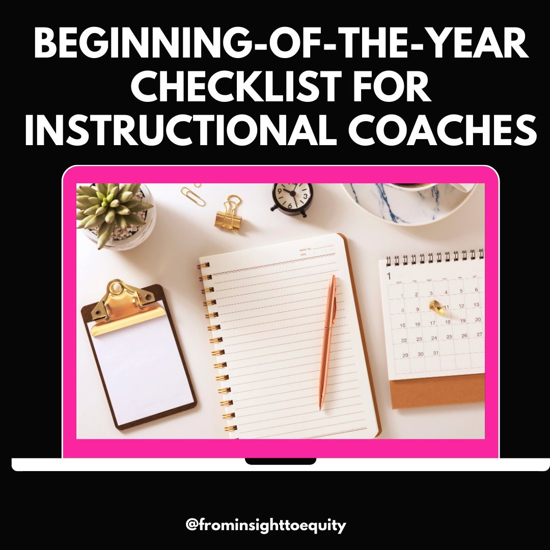Beginning-of-the Year Checklist for Instructional Coaches - Etsy