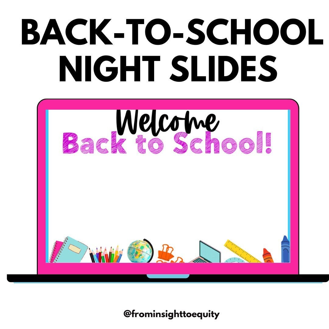Back-to-school Night Slideshow Template - Etsy