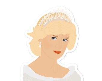 Princess Diana Sticker - Etsy