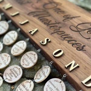 Custom Walnut & Maple Birthdays Calendar, Laser Engraved, Personalized ...