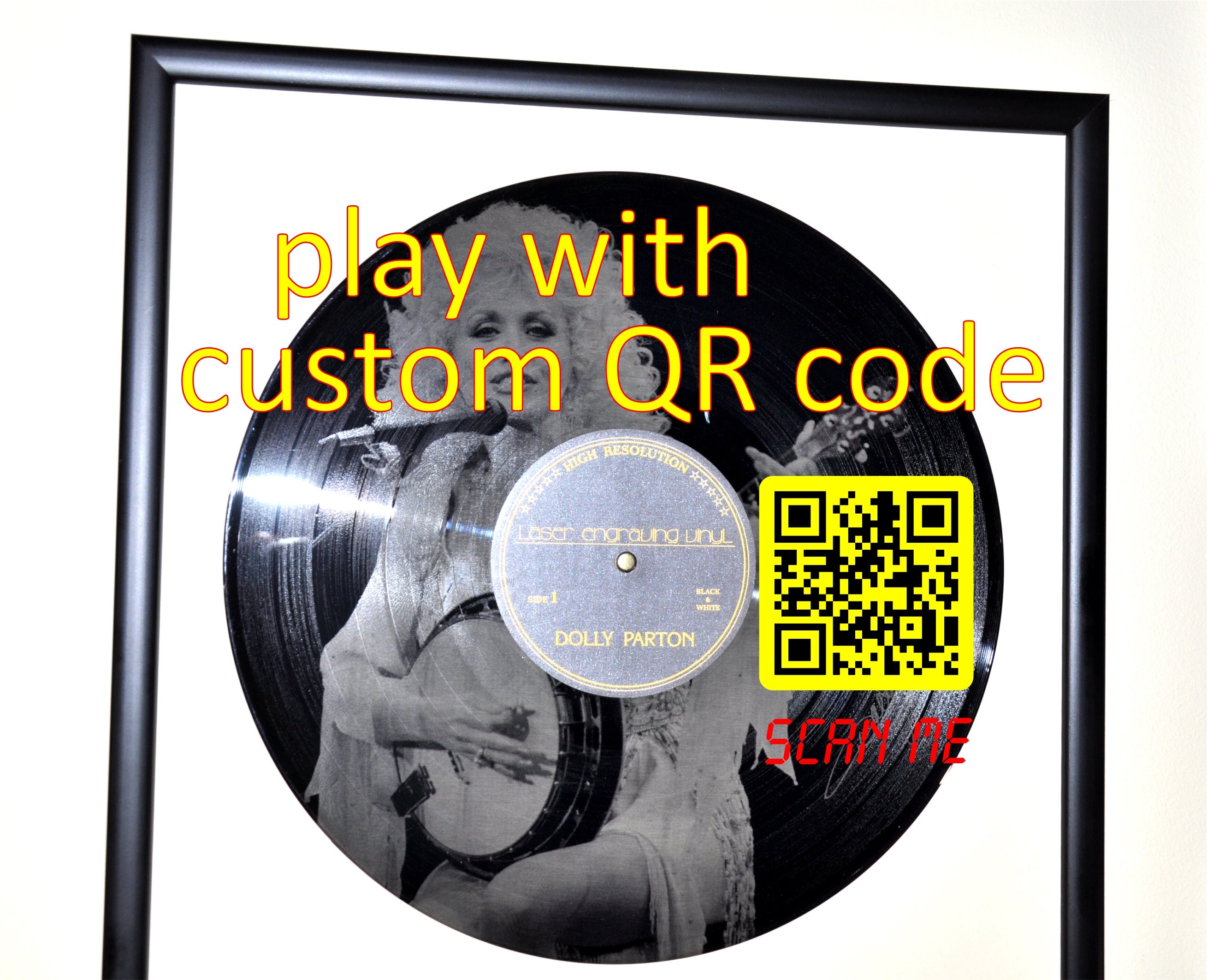 Dolly Parton Vinyl / Custom QR Code / Dolly Parton Vinyl / - Etsy Canada