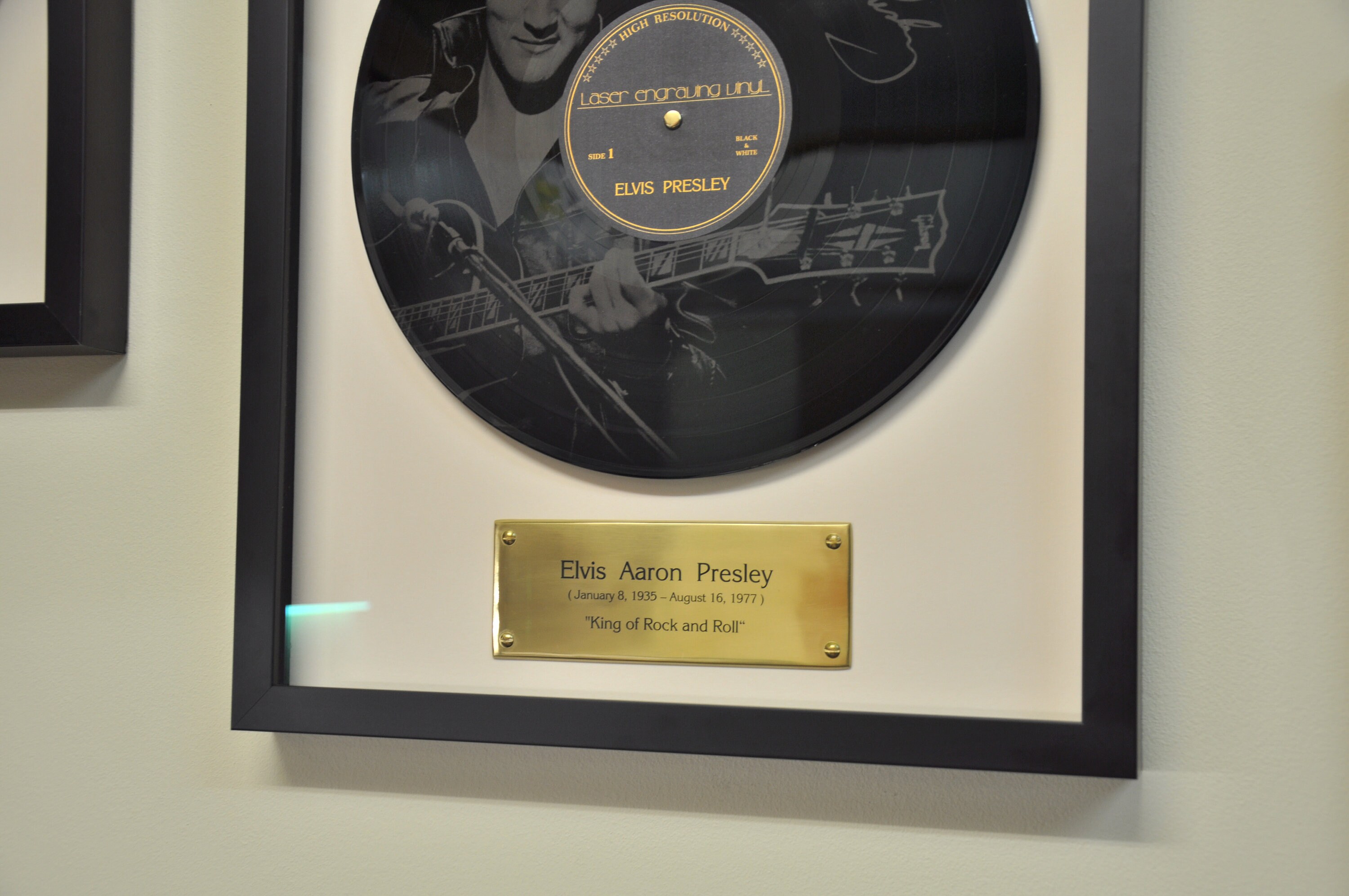 Elvis Presley Vinyl, Records / Laser Engraved Vinyl / Vinyl in Frame ...