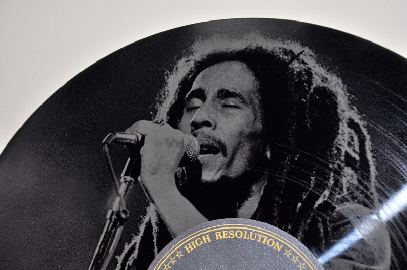 Bob Marley Vinyl Custom QR Code Laser Engraved Vinyl / - Etsy