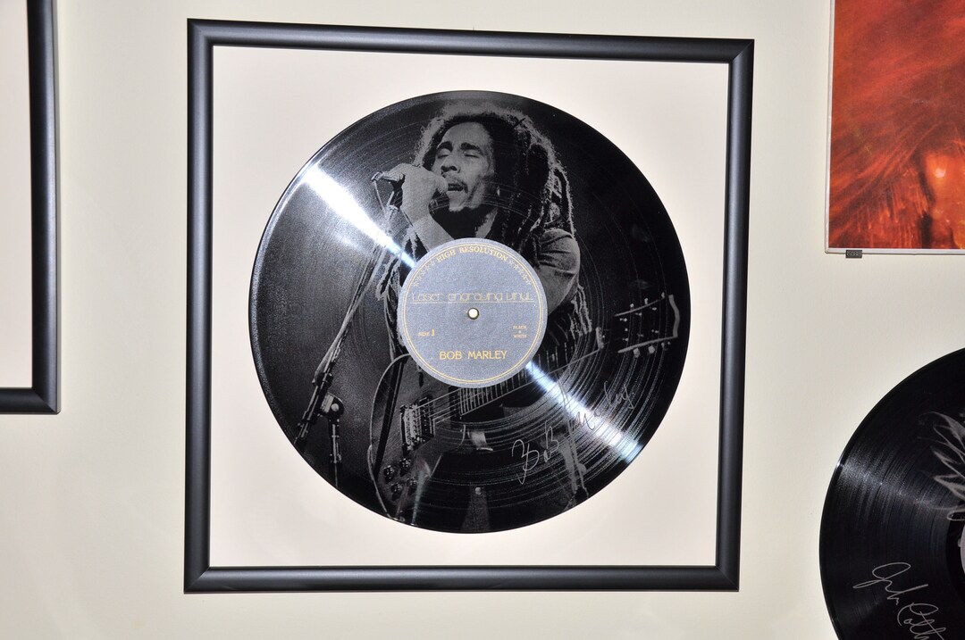 Bob Marley Vinyl / Vintage Gift / Laser Engraved Vinyl / Vinyl in Frame ...