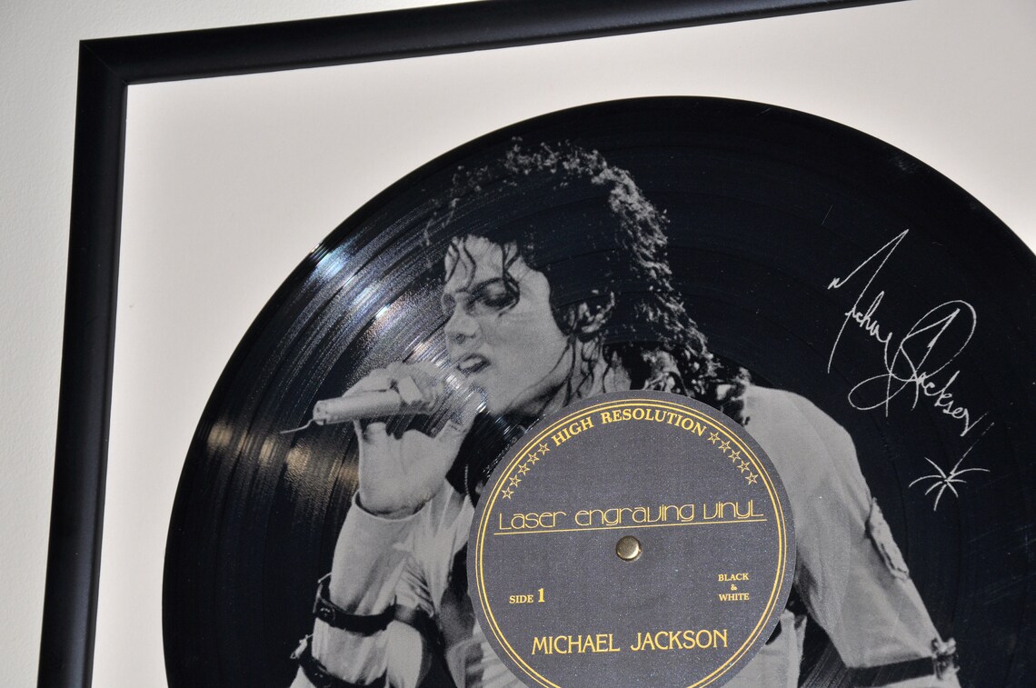 Michael Jackson vinyl Records / Laser Engraved Vinyl / Vinyl | Etsy