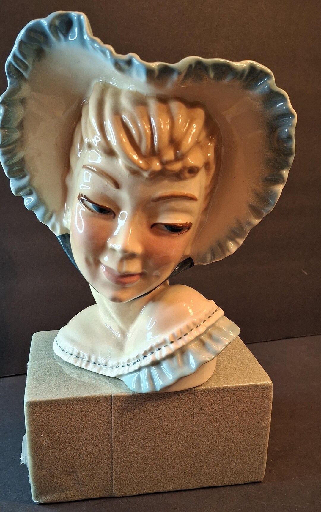 Ceramic Arts Studio Barbie Head Vase – Vintage 7.25" Lady Bust Planter ...