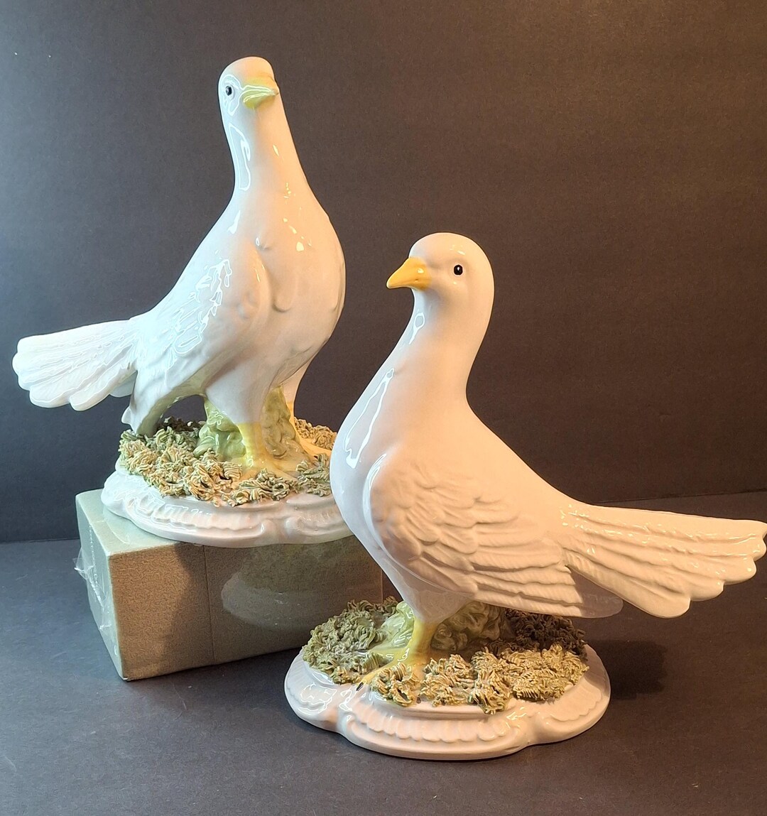 Vintage Italian Ceramic Doves - Numbered, 9 Inch - Made in Italy - Etsy