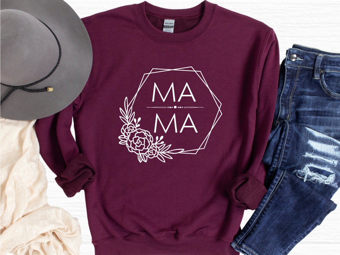 Mom Crewneck Sweatshirt T Mama Sweater Mama Pullover Etsy