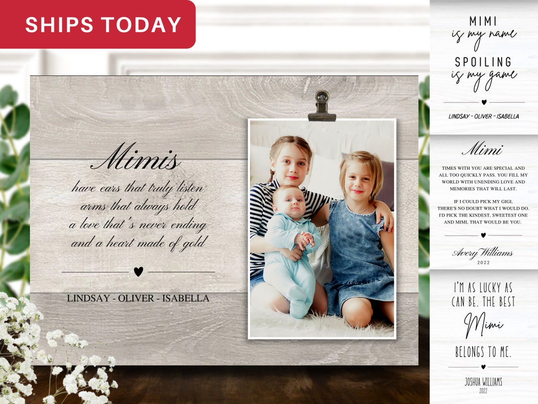 Mimi Gift Personalized Mimi Picture Frame Mother's Day - Etsy