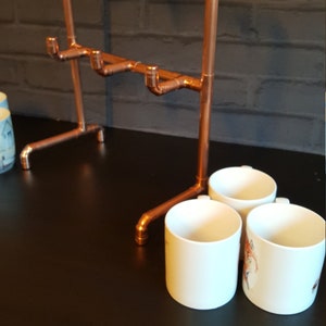 Copper Freestanding Mug Stand/ Mug Tree. Handmade in Devon - Etsy