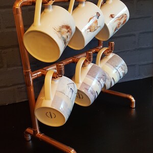 Copper Freestanding Mug Stand/ Mug Tree. Handmade in Devon - Etsy