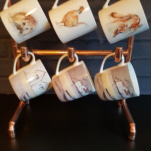 Copper Freestanding Mug Stand/ Mug Tree. Handmade in Devon - Etsy