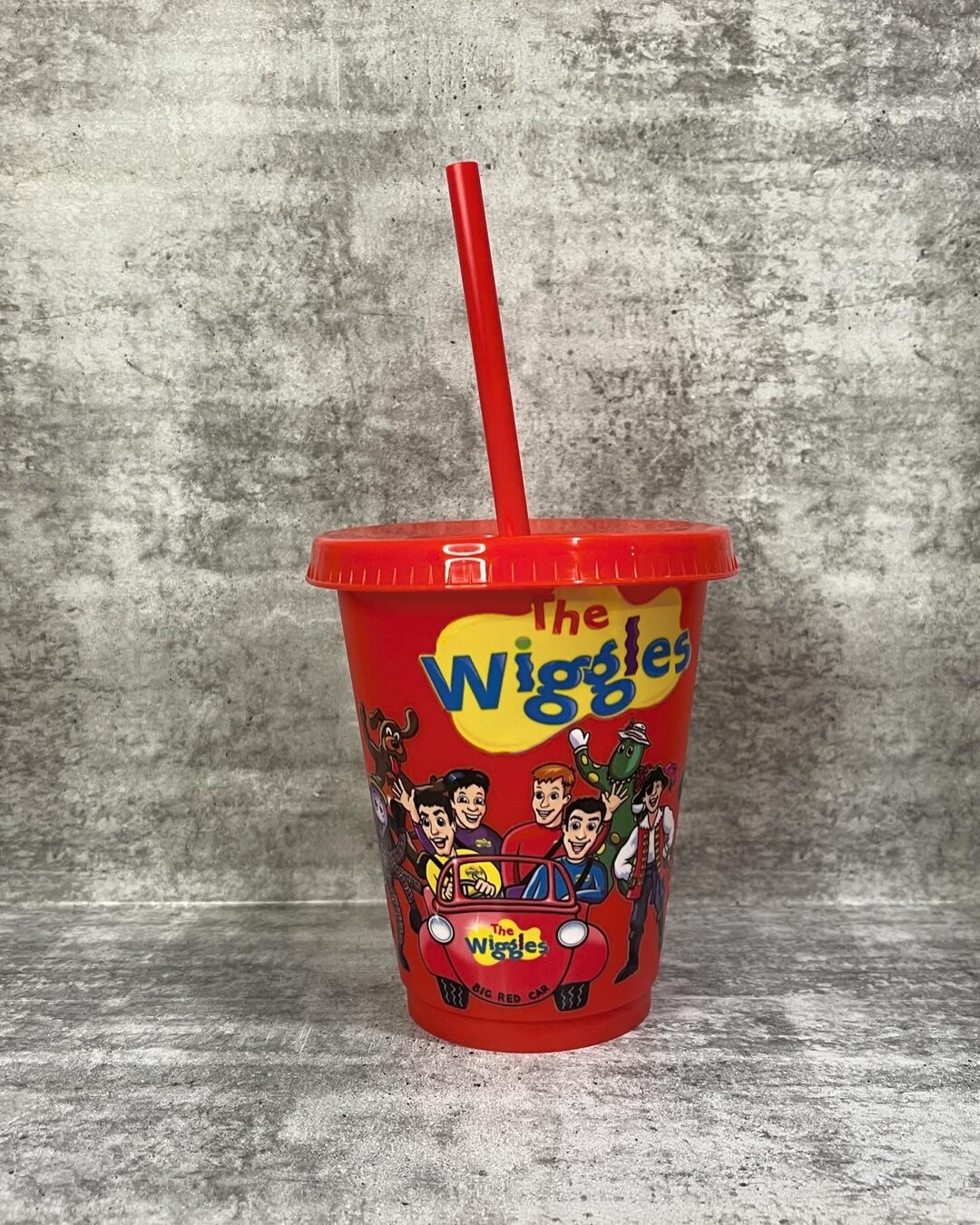 Wiggles Cup 16oz | Big Red Car | Gift for Kids | Cute Present Party ...