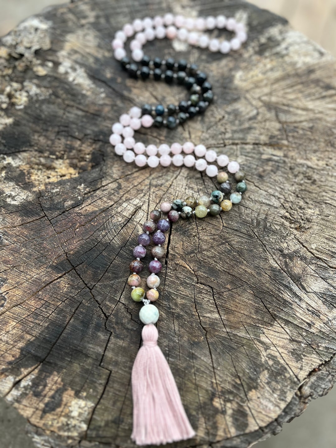 Faith Mala Japa Mala Prayer Beads for Meditation and Prayer Watermelon ...