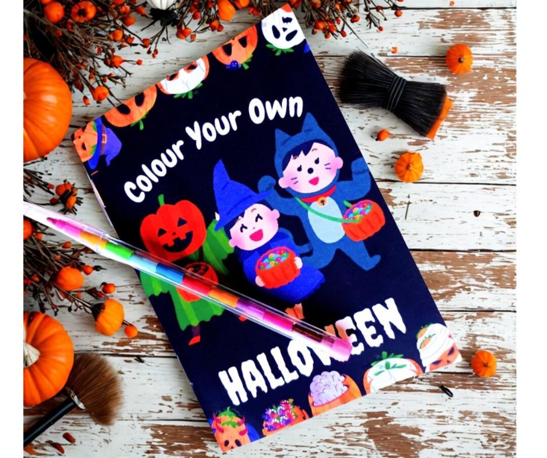 Halloween Coloring Book With Swap Point Crayons: Trick or Treat or ...