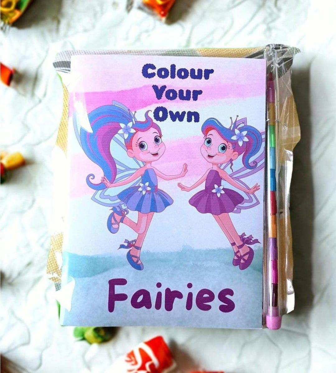 Fairy Coloring Book With Swap Point Crayons: Party Favor Activity - Etsy