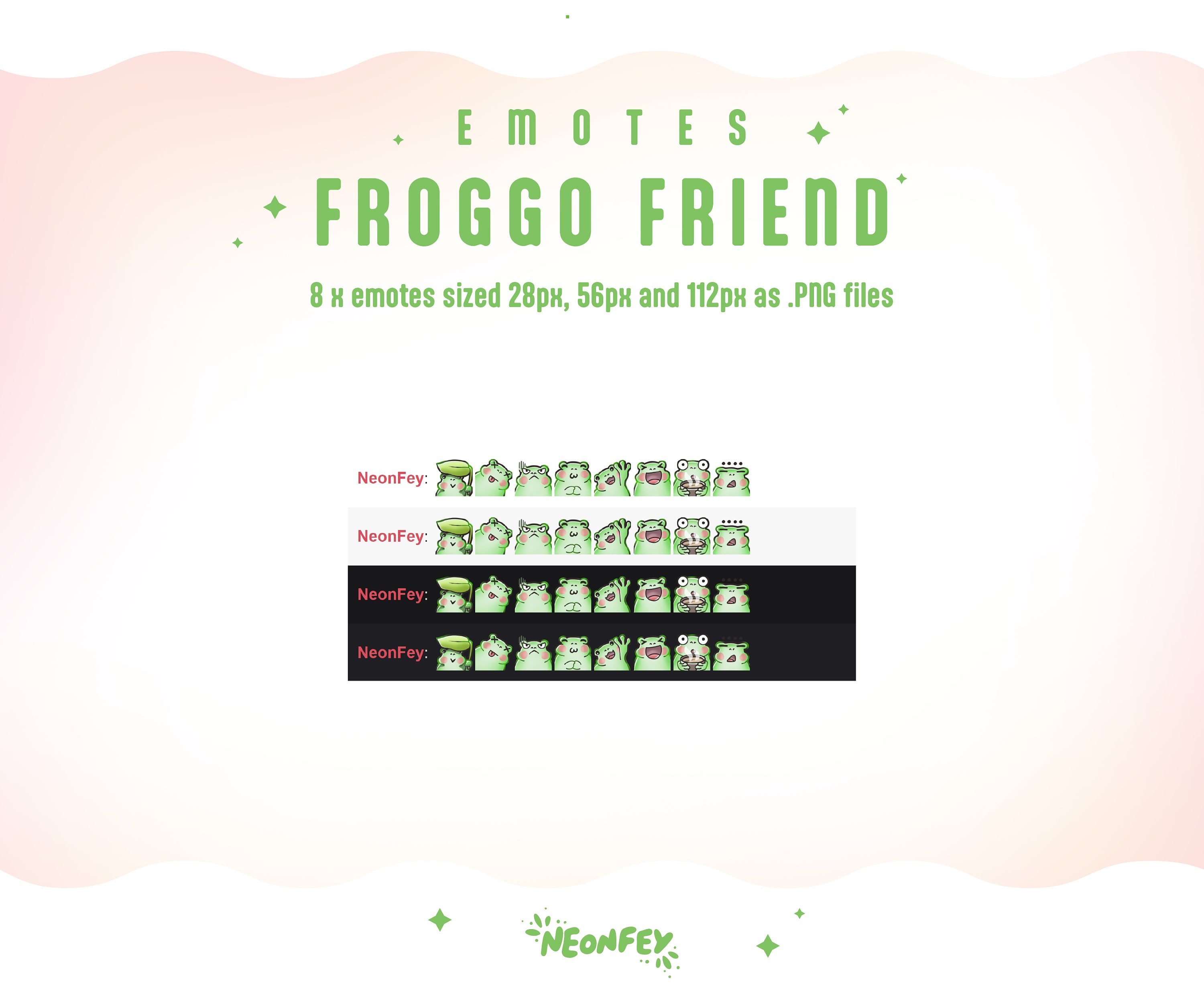 FROG EMOTES BUNDLE | Twitch & Discord Emotes | Cute Froggo Emote ...