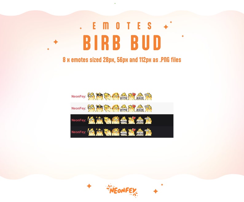 BIRD EMOTES BUNDLE | Twitch & Discord Emotes | Cute Birb Emote | Kawaii ...