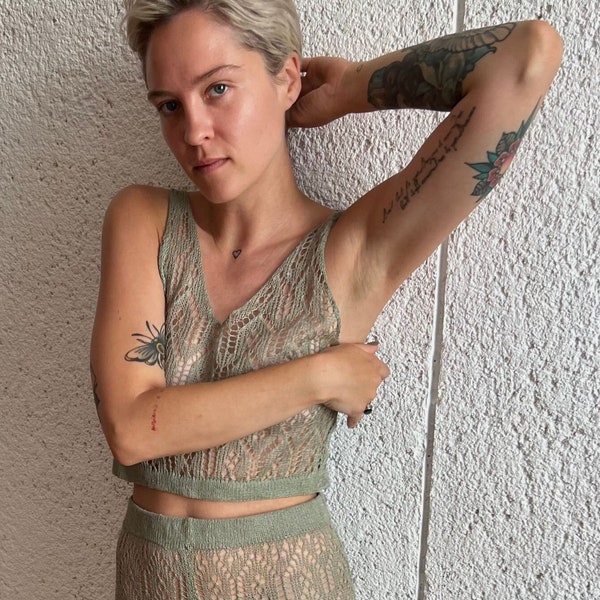 See Through Crop Tops - Etsy