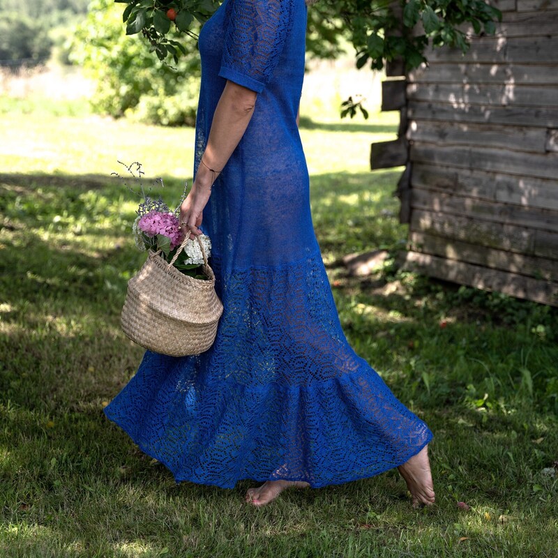 Knitted See Through Dress - Etsy