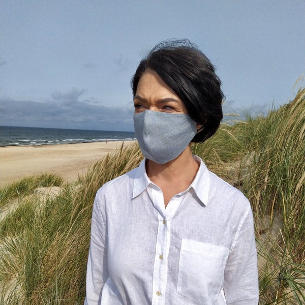 Natural Linen Mask - Etsy