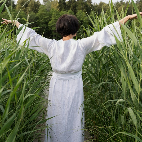 Linen Robe - Etsy