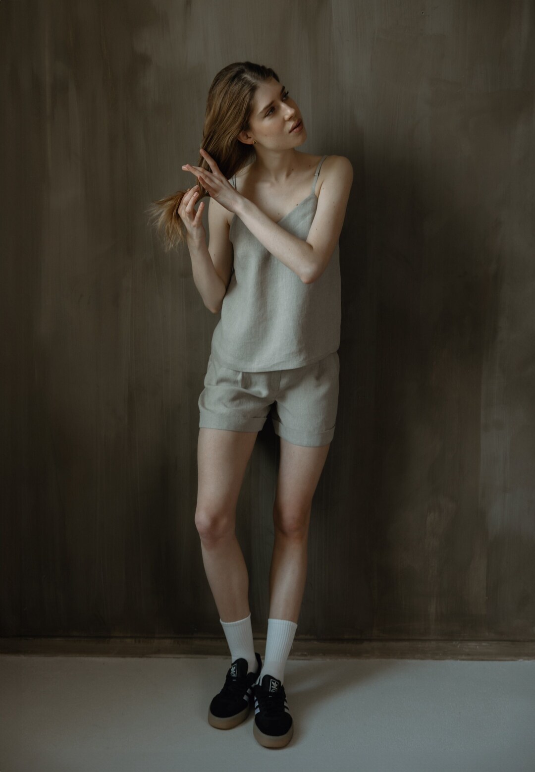 Linen Shorts and Top Set, Linen Women Clothing, Two Piece Linen Summer ...