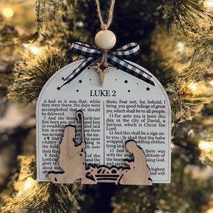 Luke 2 Ornament | Christian Christmas Ornament | Church Secret Santa ...