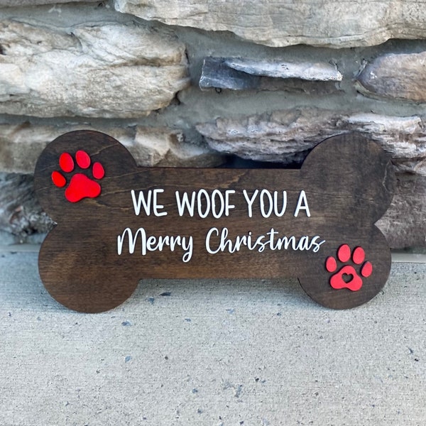 Merry Christmas Dog - Etsy