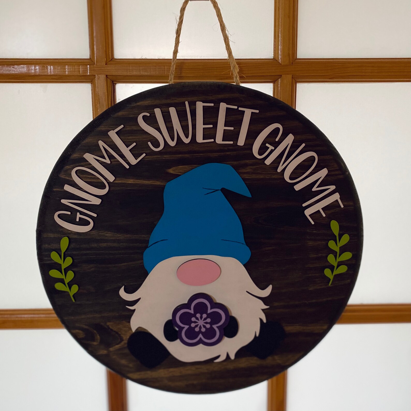Gnome Welcome Sign With Interchangeable Pieces | Mother's Day Gift ...