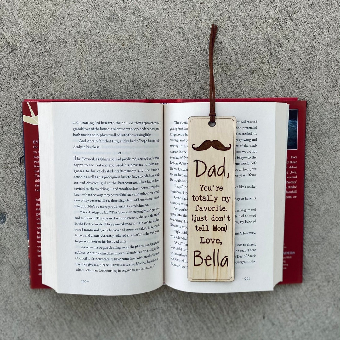 Personalized Father’s Day Bookmark | You’re Totally My Favorite (just ...