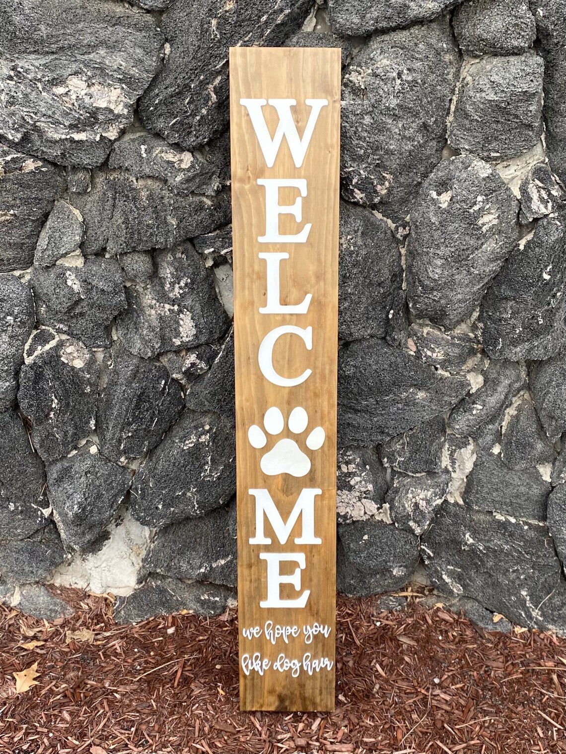 Reversible Dog Welcome Sign Dogs Welcome People Tolerated - Etsy