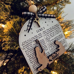 Luke 2 Ornament | Christian Christmas Ornament | Church Secret Santa ...