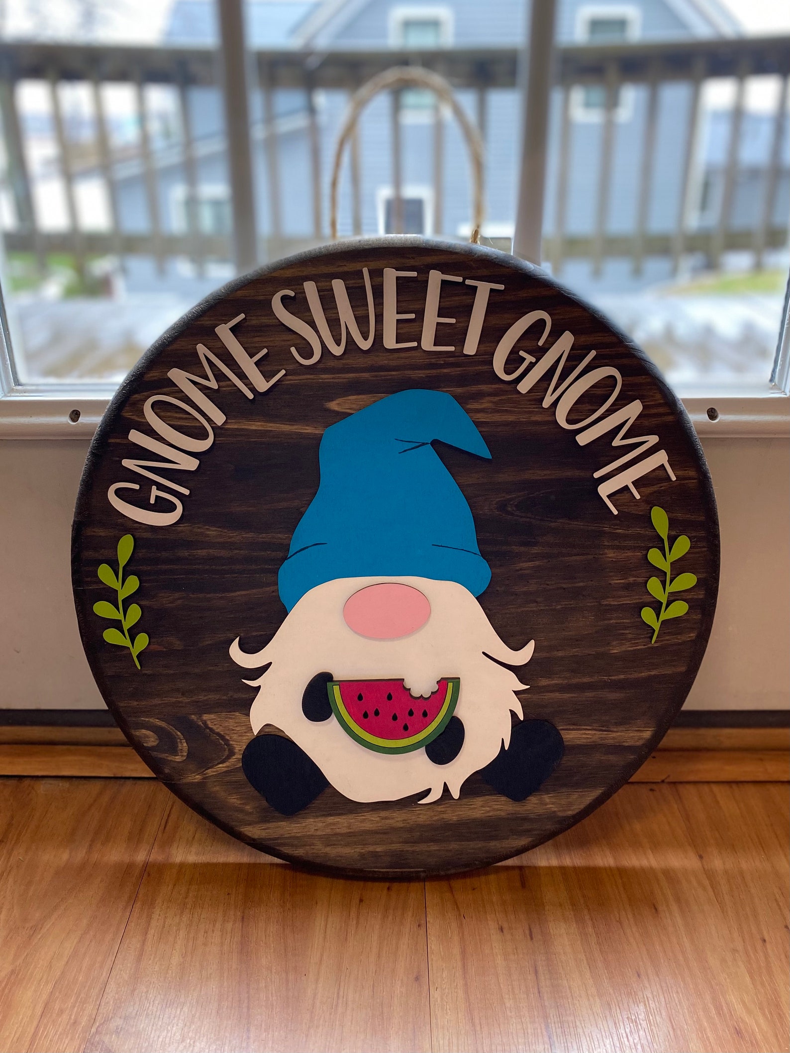 Gnome Welcome Sign With Interchangeable Pieces | Mother's Day Gift ...
