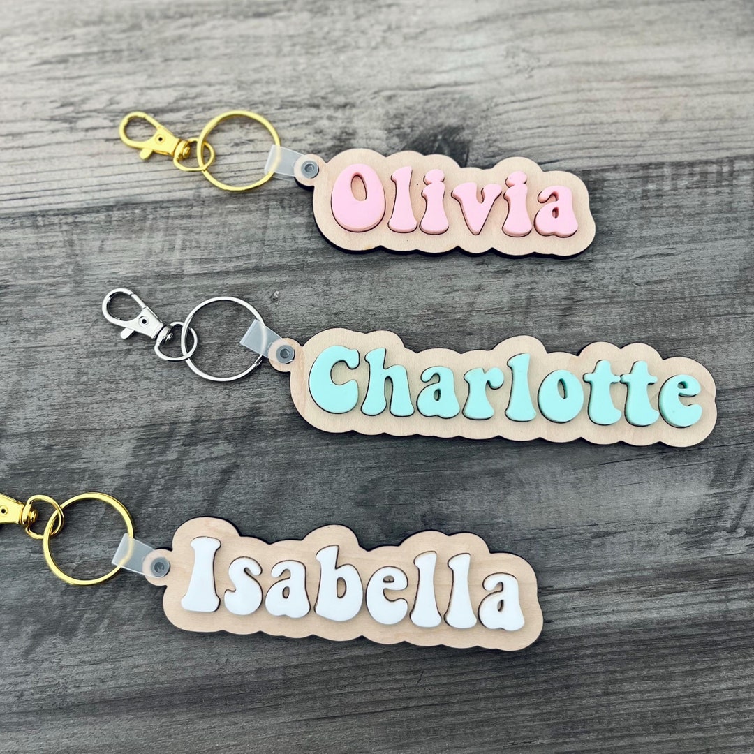 Personalized Name Keychain | Acrylic Keychain | Cute Gift for Friend ...
