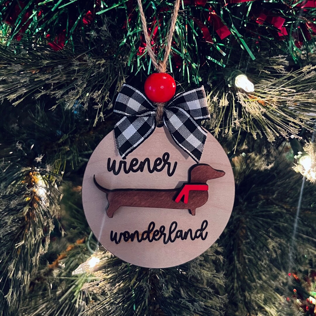 Wiener Wonderland | Funny Dachshund Ornament | Stocking Stuffer | Gift ...